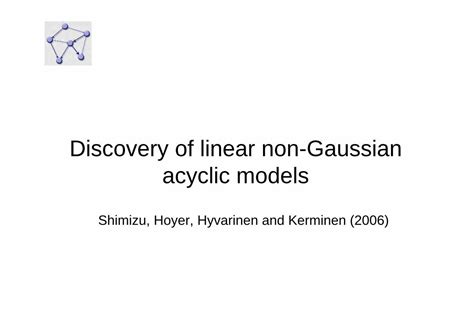 Pdf Linear Non Gaussian Structural Equation Models Dokumen Tips