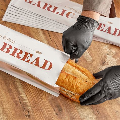 Choice 5 1 4 X 3 1 4 X 20 Garlic Bread Printed Insulated Foil Bag