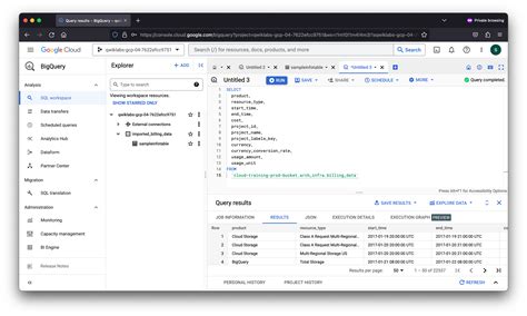 Examining Billing Data With Bigquery Cloudnetdevops