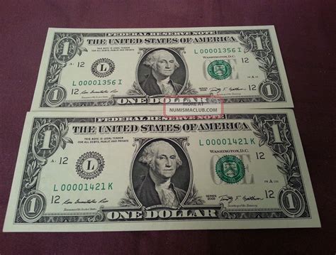 Low 4 Digit Serial 1356 1421 Frn 1 2009 Gem Cu 1 Circulated Repeating