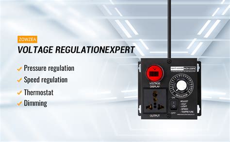 Zowzea Ac Motor Speed Controller 120v Variable Speed Controller And Fan Speed Controller With