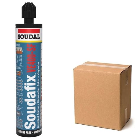 Soudal Soudafix Ve400 Sf Chemical Anchor Resin 280ml 154407 Box
