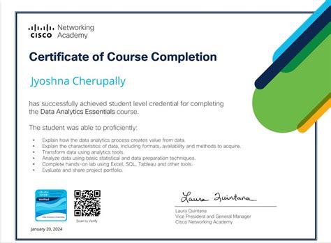 Jyoshna Cherupally On Linkedin Dataanalytics Cisconetworkacademy