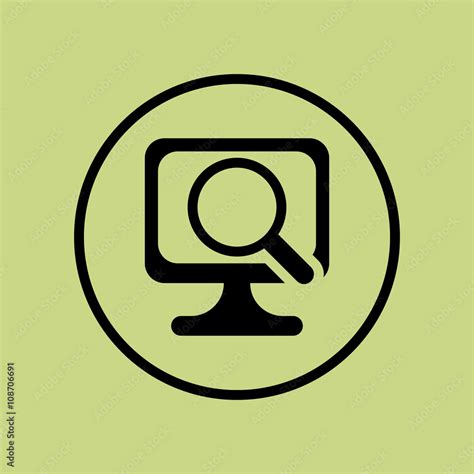 Vetor De Computer Scan Icon Computer Scan Symbol Computer Scan Vector