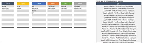Free Combinations Generator 2023 Excel Template Instant Combinations