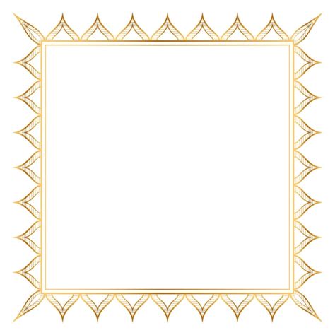 Premium Vector Rectangle Golden Frame Border