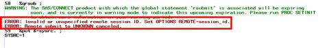 sas connect conditional programming only if not already signed on