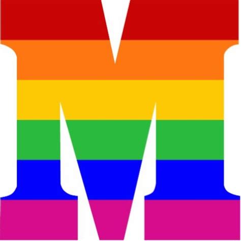 Rainbow Letter M Statuette Zazzle Lettering Lettering Alphabet Letters