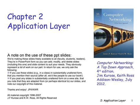 Lecture Application Layer Ppt