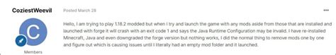 Minecraft Crashing With Exit Code 1 When Using Forge Mods [fix]