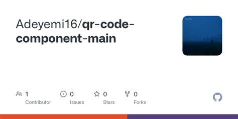 github adeyemi16 qr code component main