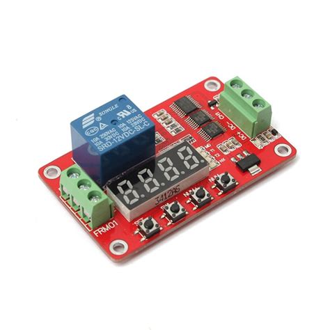 V DC Multifunction Self Lock Relay PLC Cycle Timer Module Delay Time Switch Alexnld