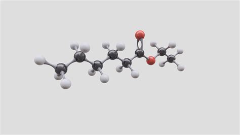Ethyl Hexanoate Molecule With Pbr 4k 8k 3d Model Turbosquid 1943726