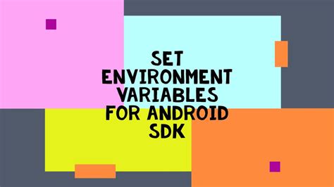 How To Set Androidhome And Environment Variable For Android Sdk In Windows 10 Youtube