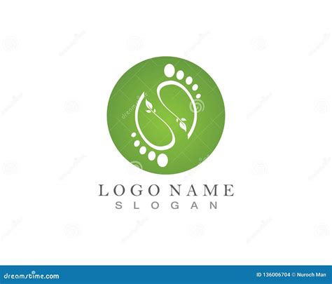 Reflexology Foot Icon Vector Illustration Stock Vector Illustration