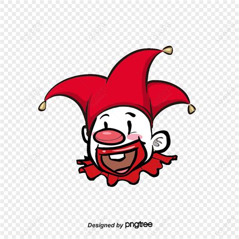 벡터 빨간 광대감정상징양털 Png 일러스트 무료 다운로드 Lovepik