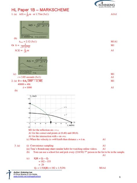Inthinking Ai Hl Paper 1 Soln Pdf Applied Mathematics Applied And Interdisciplinary Physics