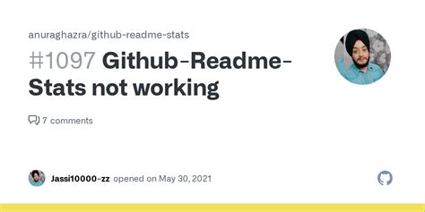 Github Readme Stats Not Working · Issue 1097 · Anuraghazragithub Readme Stats · Github