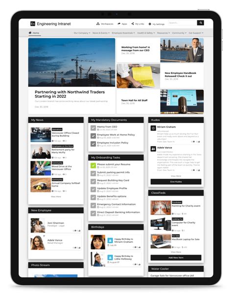 Engineering Industry Sharepoint Intranet Hello Intranet