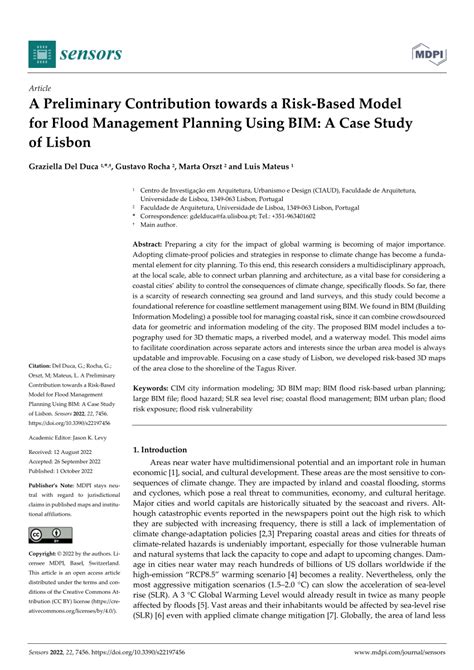 Pdf A Preliminary Contribution Towards A Risk Based Model For Flood