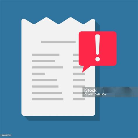 Payment Receipt Fail Error Reminder Expired Overdue Caution Alert Stock