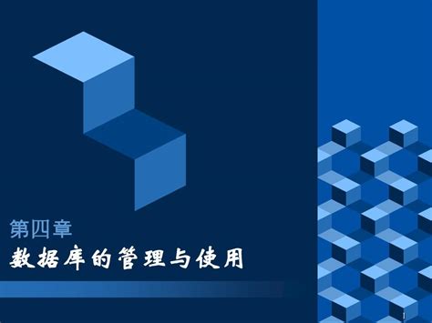 第四章数据库的管理与使用 word文档在线阅读与下载 无忧文档