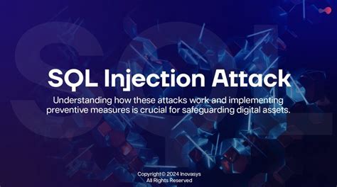 Sql Injection Attacks A Persistent And Serious Threat To Web