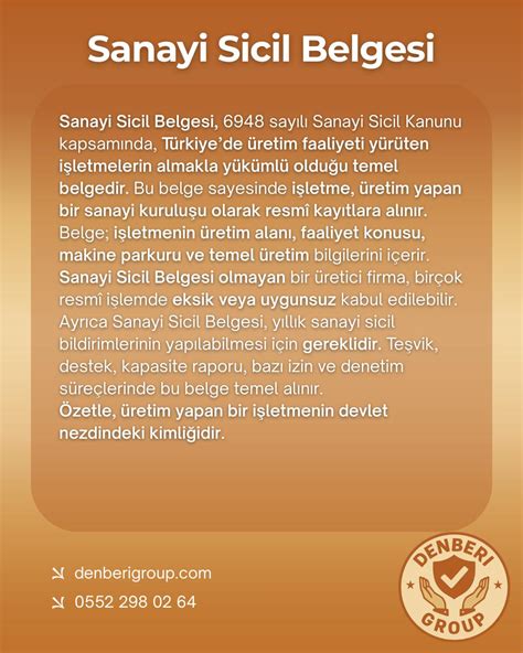 Sanayi Sicil Belgesi
