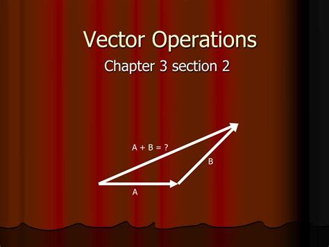 PPT Vector Operations PowerPoint Presentation Free Download ID