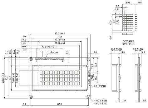 16x4 Character LCD 16x4 LCD Display Vitek