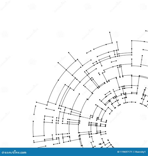 Connecting Lines And Dots On White Background Abstract Network Connection Design Concept Stock