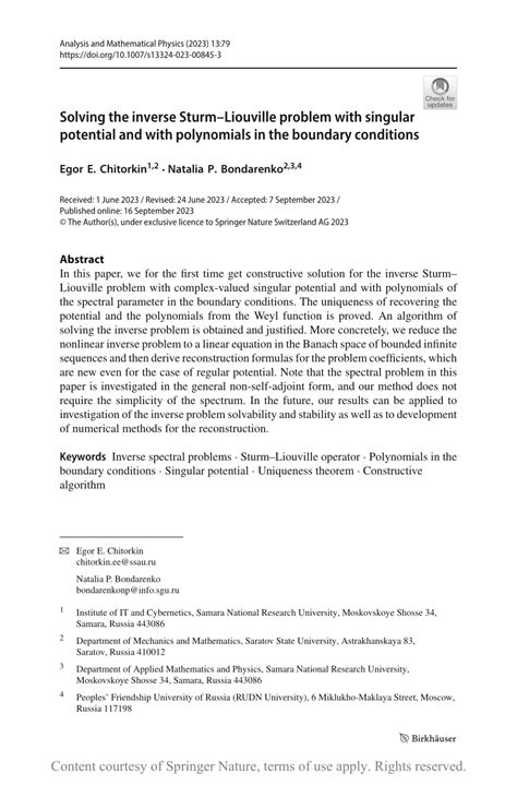Solving The Inverse Sturm Liouville Problem With Singular Potential And With Polynomials In The