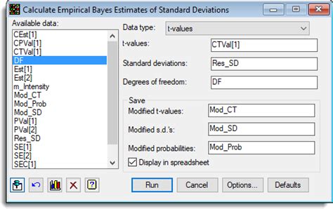 Empirical Bayes Estimates Genstat Knowledge Base