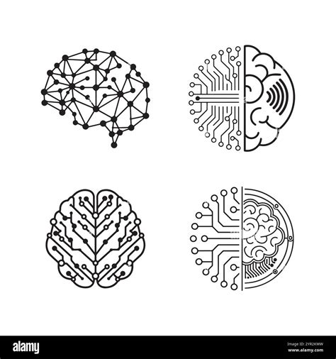 Set Of Tech And Ai Line Icons Vector Type Stock Vector Image And Art Alamy