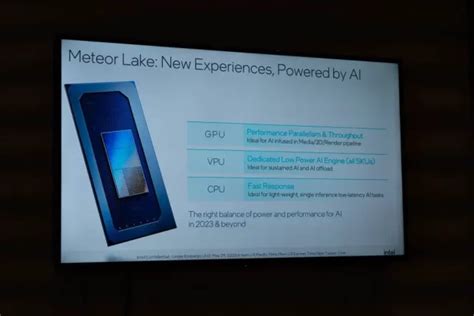 Intel Previews Dedicated Ai Chip Vpu Of Meteor Lake Ahead Of The Cpus Actual Release At