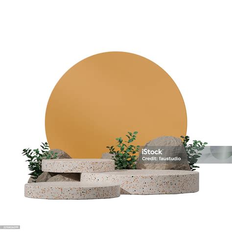 테라 조 실린더 연단 광장 노란색 원 모양 3d 이미지 렌더링 투명 배경 3차원 형태에 대한 스톡 사진 및 기타 이미지 3차원 형태 각도 강단 Istock