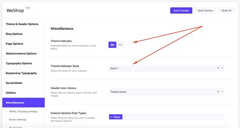Enabledisable The Theme Indicator Cursor Effect In Weshop Weshop