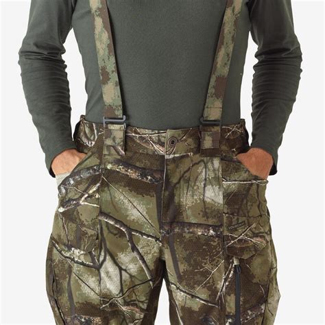Pantalon à Bretelles Chaud Imperméable Et Silencieux 900 Camouflage