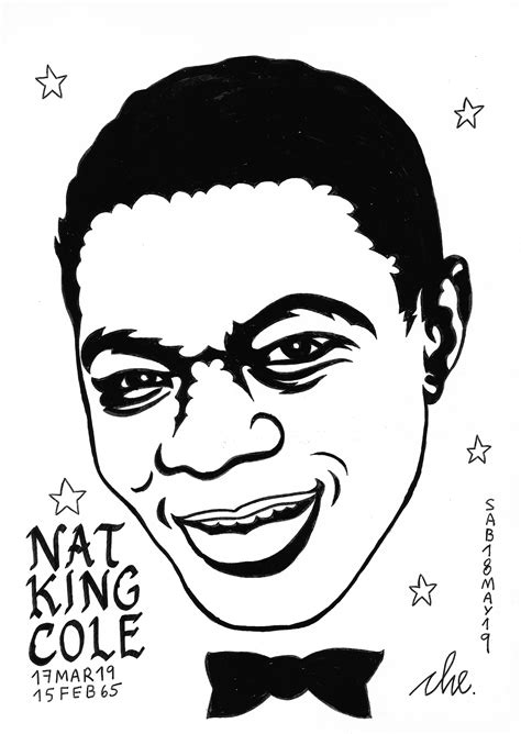 Nat King Cole Coloring Page