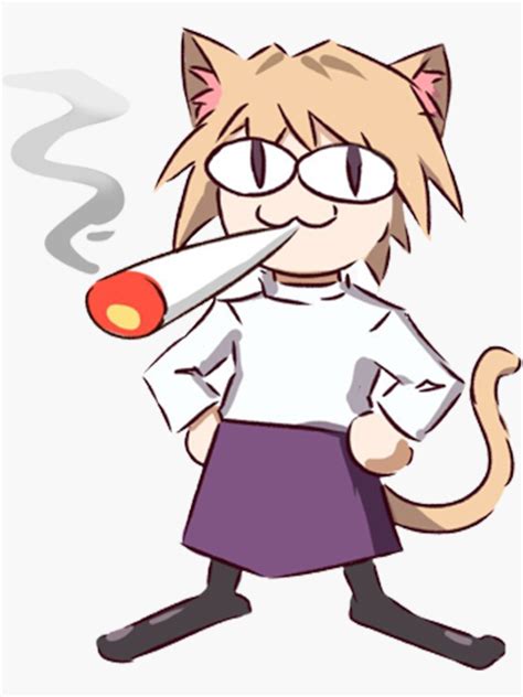 Smoking Hot Neco Ark Sticker For Sale By Akramkira Redbubble