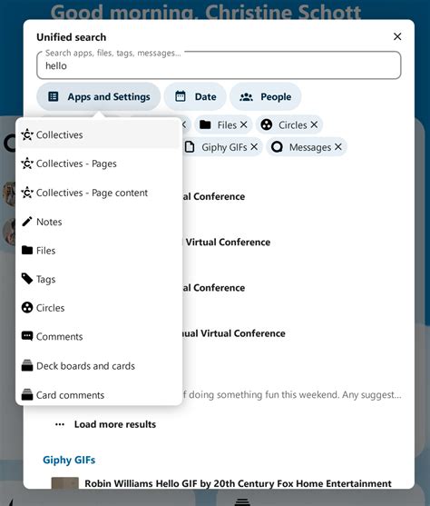 Nextcloud Hub 7 Advanced Search And Global Out Of Office Features Nextcloud