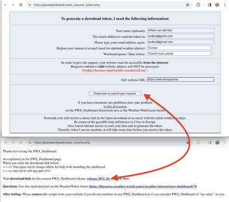 Invalid Url When Submitting For A Token For Pws Dashboard Ask A Question Weather Watch Forum