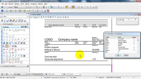 Microstation V8isetup A Drawing For Print Part 2 Of 4 Youtube