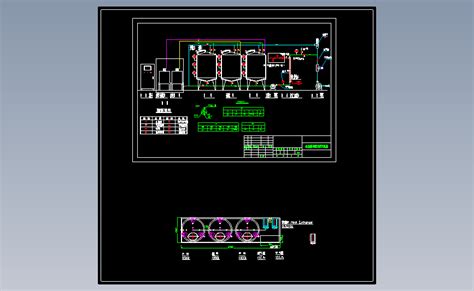 列管式加热cip流程 Autocad 2004 模型图纸下载 懒石网