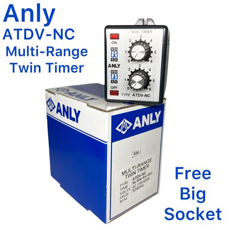 Anly Atdv Nc Multi Range Twin Timer With Free Big Socket Lazada Ph