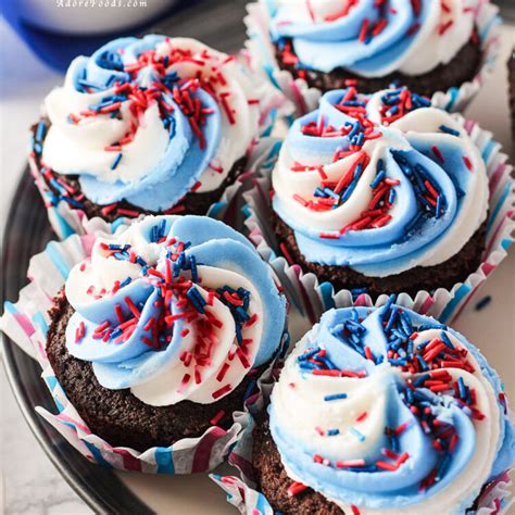 Easy 4th Of July Cupcakes Made With Cake Mix Adore Foods