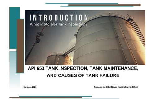 API TANK INSPECTION Pdf Civil Engineering Industry Industries