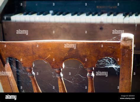 Old Piano Keyboard Stock Photo Alamy