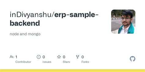 Github Indivyanshu Erp Sample Backend Node And Mongo