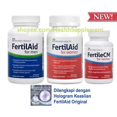 Jual FertilAid for Men + FertilAid for Women + FertileCM - Jakarta ...